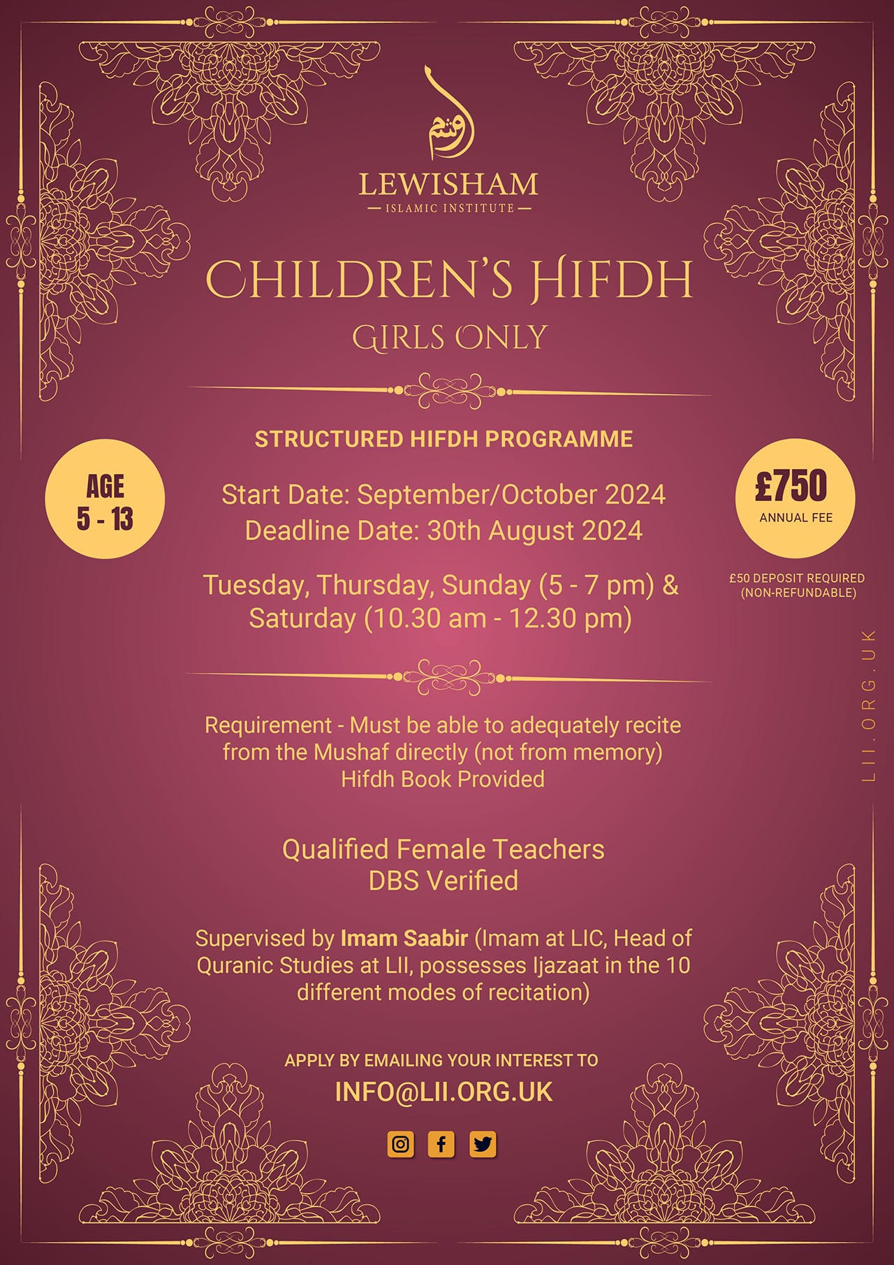 Home - Lewisham Islamic Institute